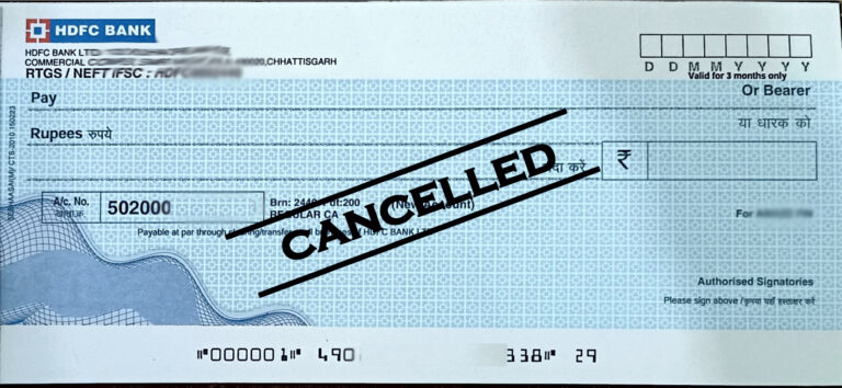 What is a Cancelled Cheque? | How to write a Cancelled cheque | Purpose ...