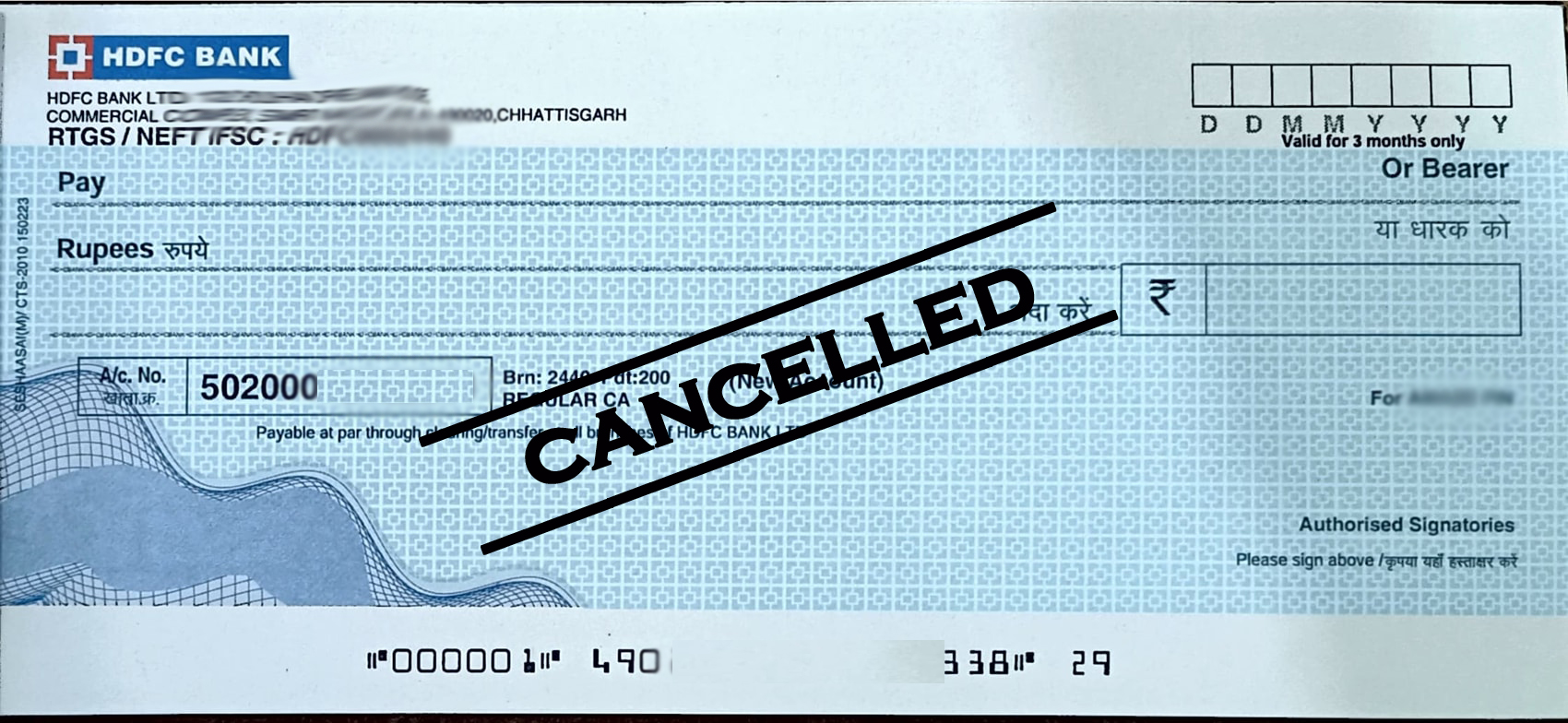 What is a Cancelled Cheque? | How to write a Cancelled cheque | Purpose ...