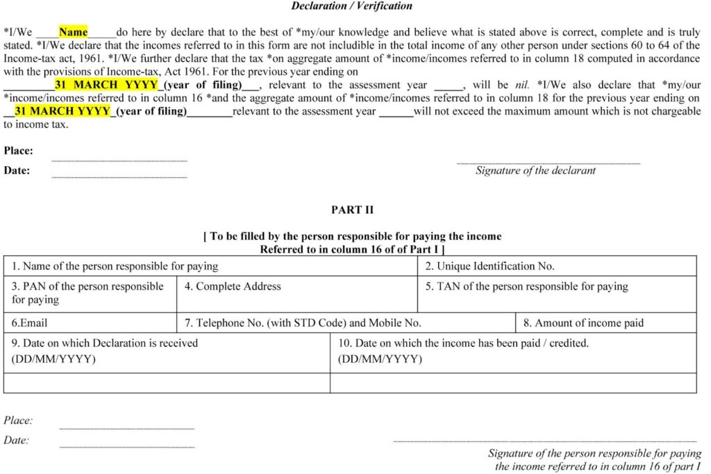 "Form 15G and 15H Explained: Your Gateway to Tax Relief" - Bank Assist ...